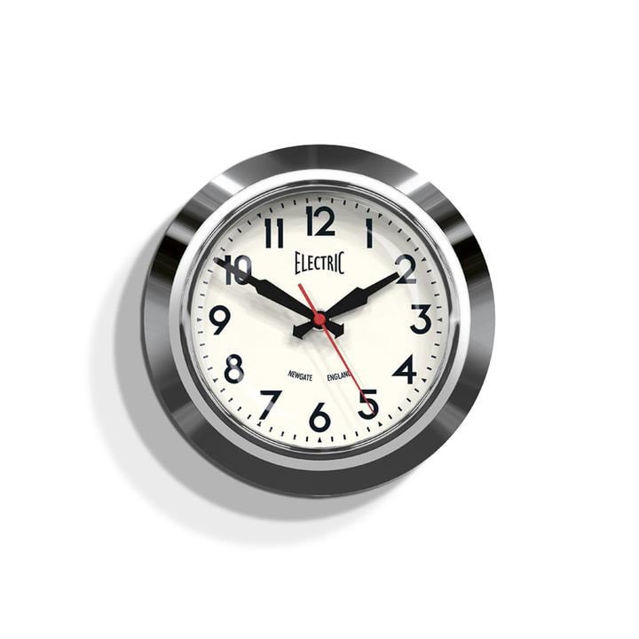 Newgate Wall Clock Electric Mini Chrome | Chet Miller
