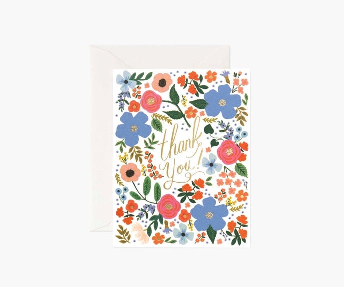 Rifle Paper Co Card Wild Rose Thank You | Chet Miller